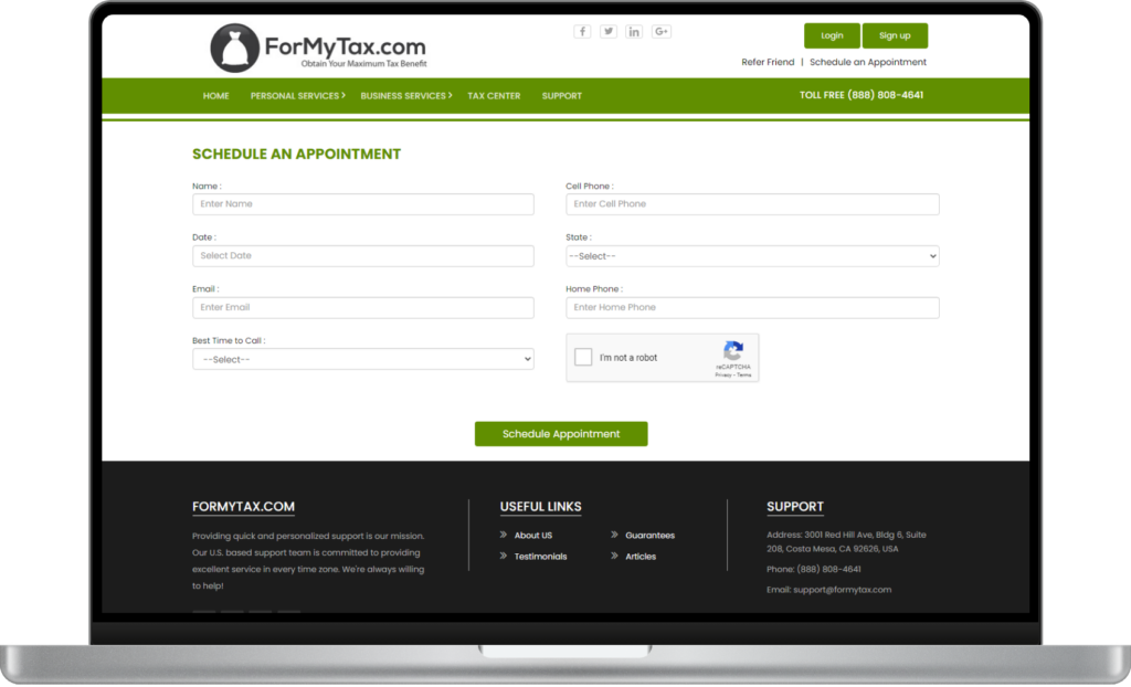 Custom React Native App Development for ForMyTax | LuminousTec