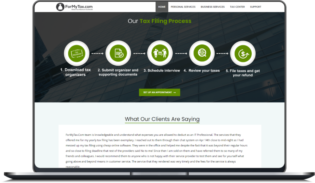 Custom React Native App Development for ForMyTax | LuminousTec