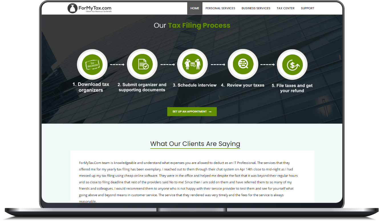 Custom React Native App Development for ForMyTax | LuminousTec