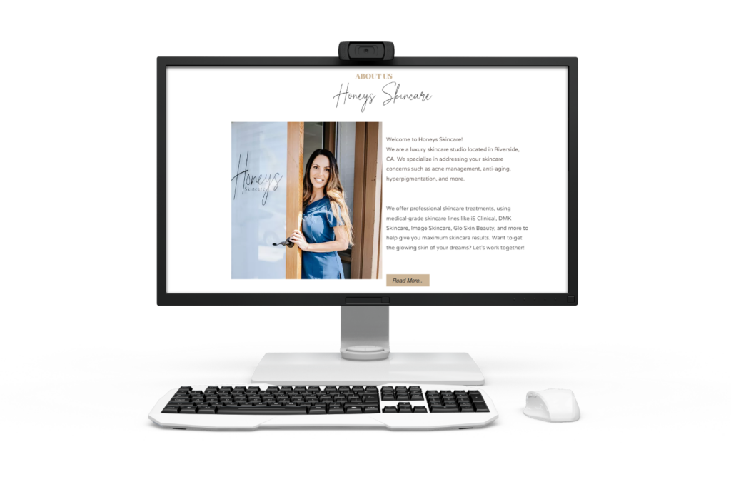 Website Development - Honey Skincare case study