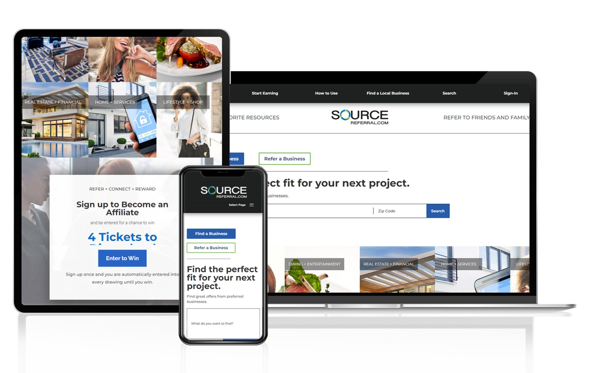 Source Referral Web Development Case Study | Luminous Tec